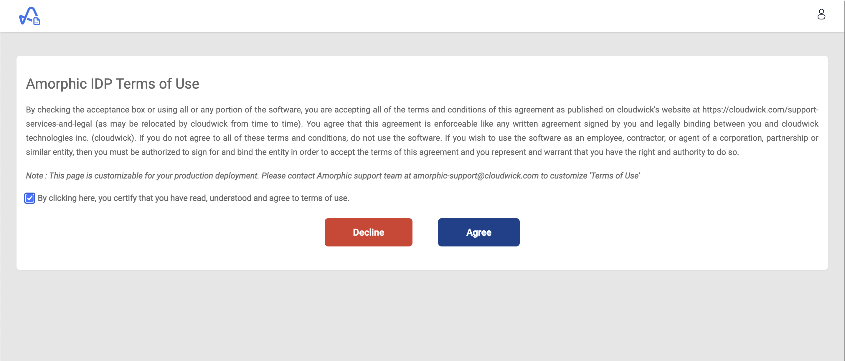 Login | Amorphic Docs